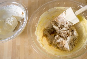 Spiced Poached Pear and Almond Cream Stacks